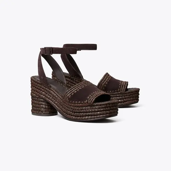 Tory Burch Woven Platform Sandal - Coco