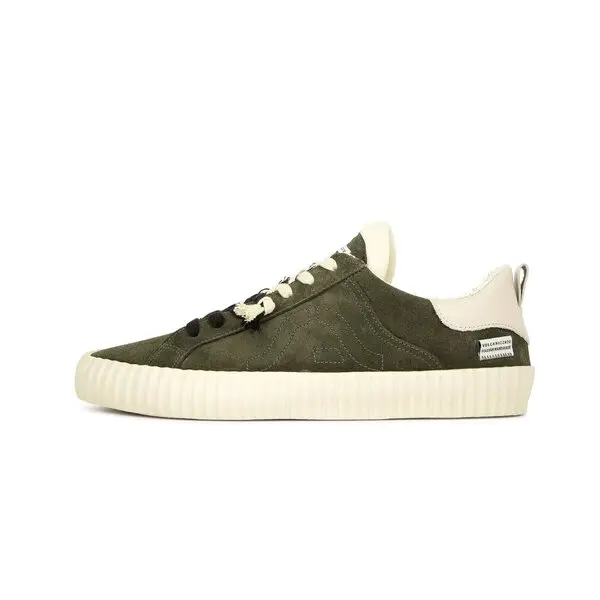 SPRINGA | UNIQUE VULCANIZED SNEAKERS ITALIAN HANDMADE Springa Wavy Suede Military Italian Handmade Sneakers