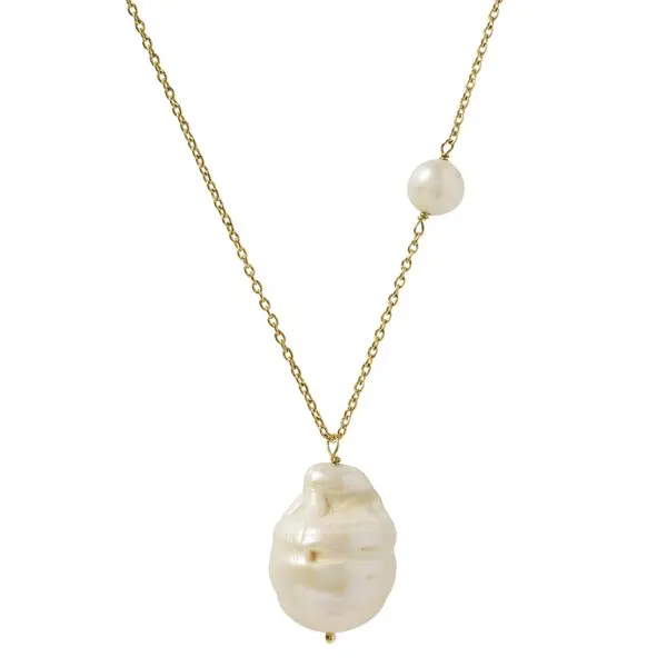 YAA YAA LONDON Perfectly Imperfect Pearl Necklace Limited Edition - White
