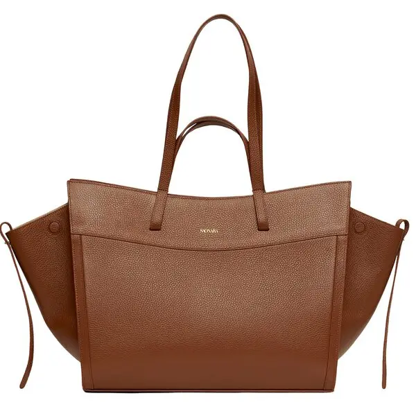 SAONARA BRAND Shopping Bag Chestnut Leather