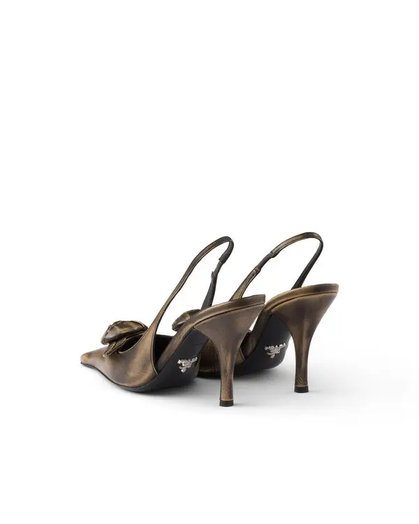 Prada Leather Slingback Pumps