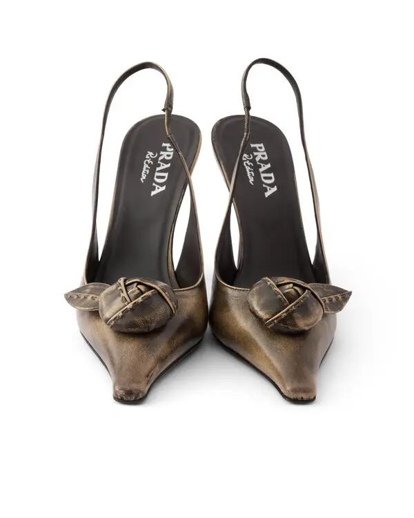 Prada Leather Slingback Pumps