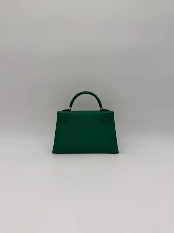 Hermès Mini Kelly 20cm Vert Vertigo Epsom Leather Palladium Hardware