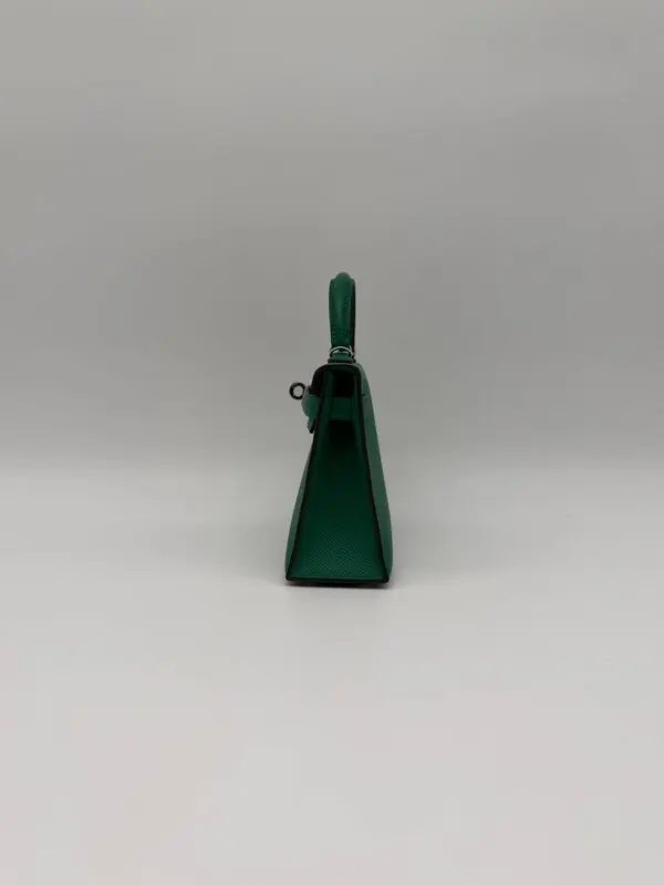 Hermès Mini Kelly 20cm Vert Vertigo Epsom Leather Palladium Hardware