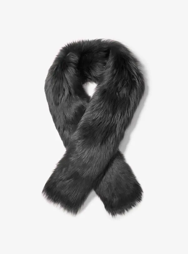 Michael Kors Shearling Stole - Black
