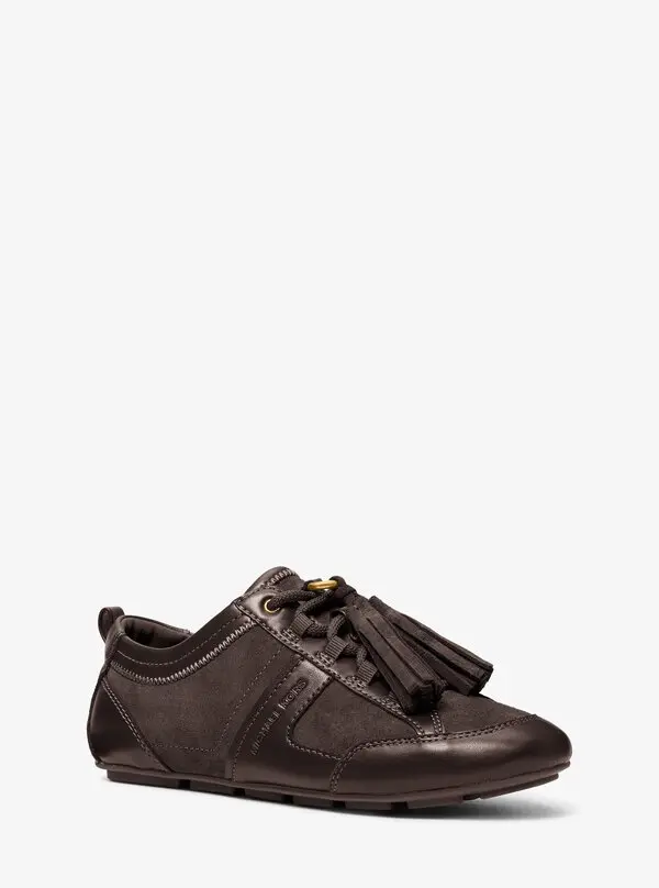 Michael Kors Keely Tassel Suede Trainers - Brown
