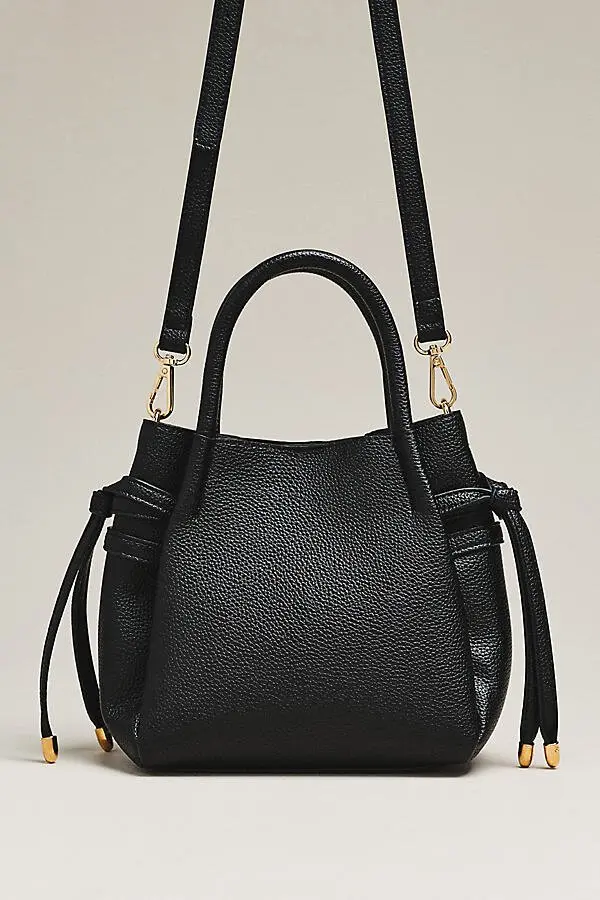 Maeve Faux-leather Mi Tulip Satchel - Blackened
