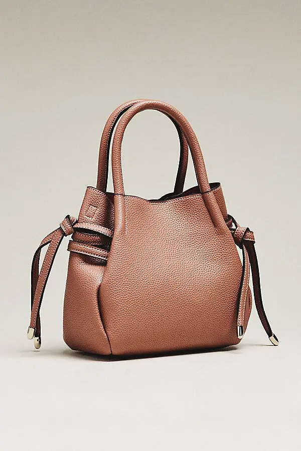 Maeve Faux-leather Mi Tulip Satchel - Blush Pink