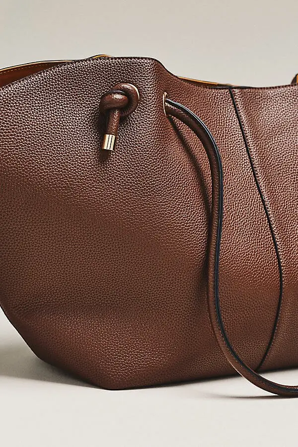 Maeve Pebbled Faux-leather Tote