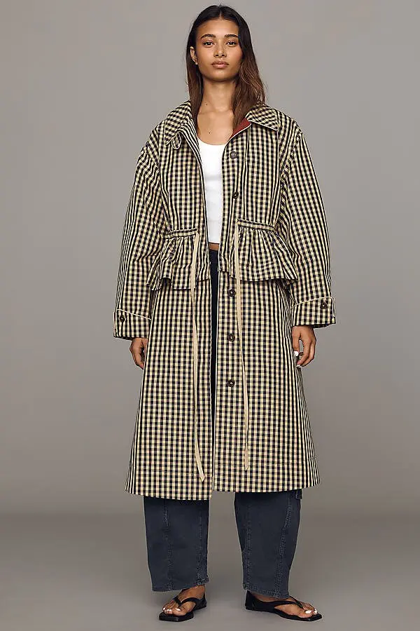 DAMSON MADDER Myrtle Trench Coat Jacket