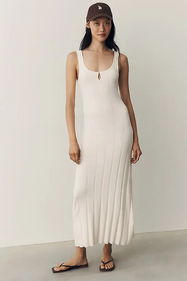 L*Space Ribbed Keyhole Sweater Midi Dress
