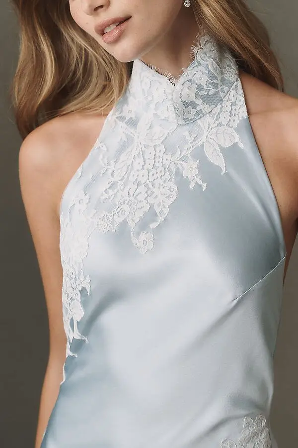 SAU LEE Michelle Gown High Neck Gown