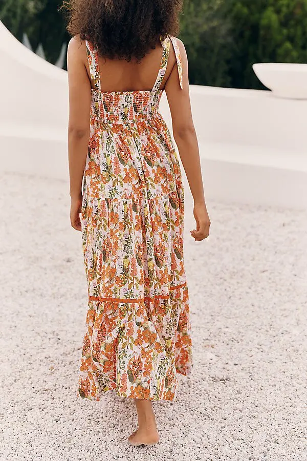 RO'S GARDEN Reece 100% Cotton Midi Dress