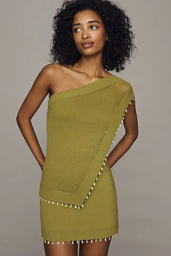 AMUR Alaia One-shoulder Mini Dress