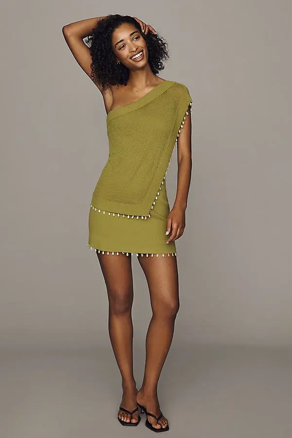 AMUR Alaia One-shoulder Mini Dress