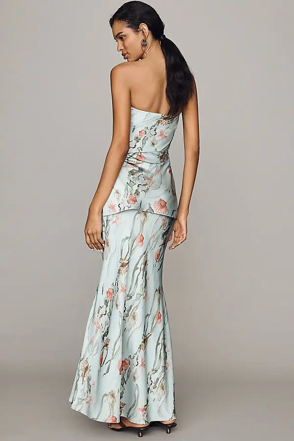 AMUR Tiered Strapless Dress