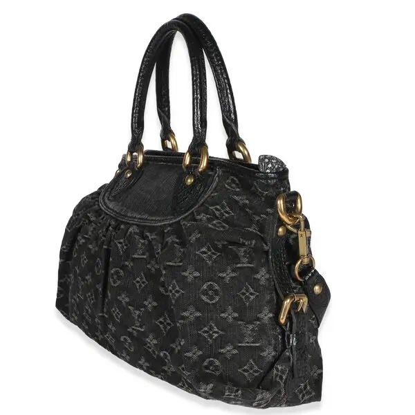 LOUIS VUITTON Monogram Denim Neo Cabby Mm - Black