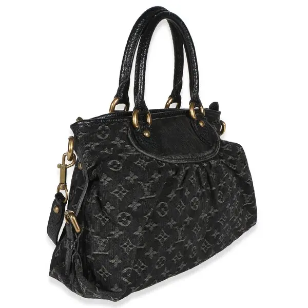 LOUIS VUITTON Monogram Denim Neo Cabby Mm - Black
