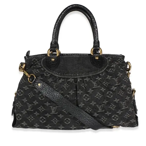 LOUIS VUITTON Monogram Denim Neo Cabby Mm - Black