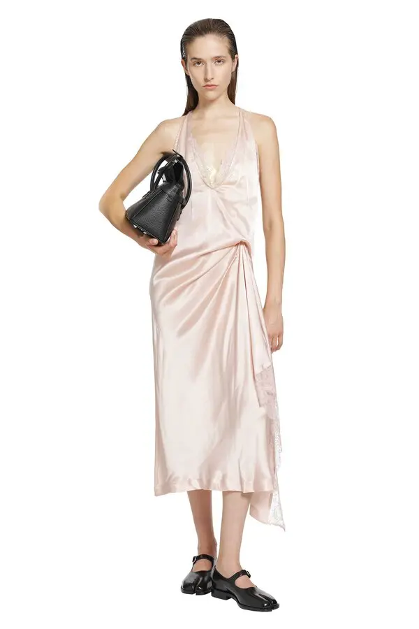 MAISON MARGIELA Silk Slip Midi Dress