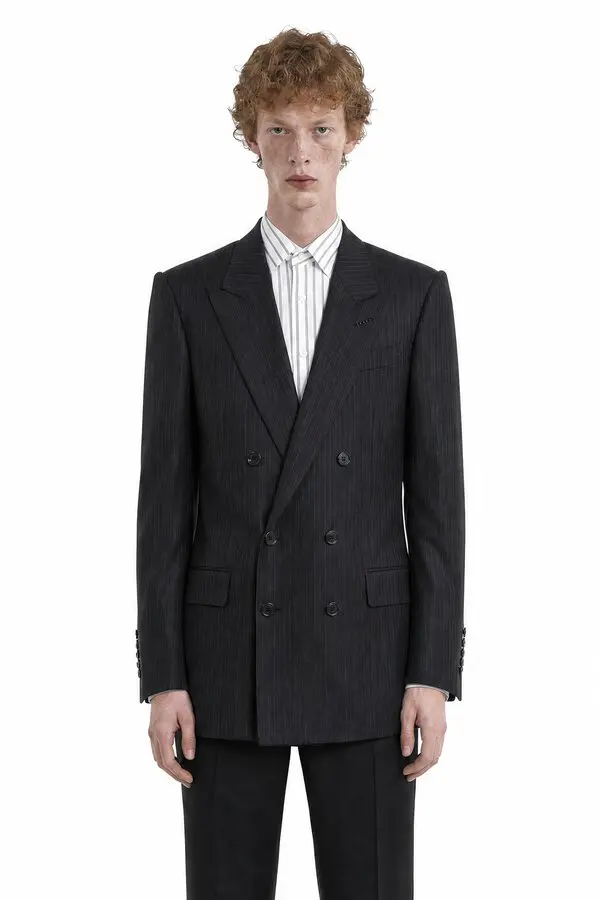 TOM FORD Saxony Herringbone Stripe Jacket