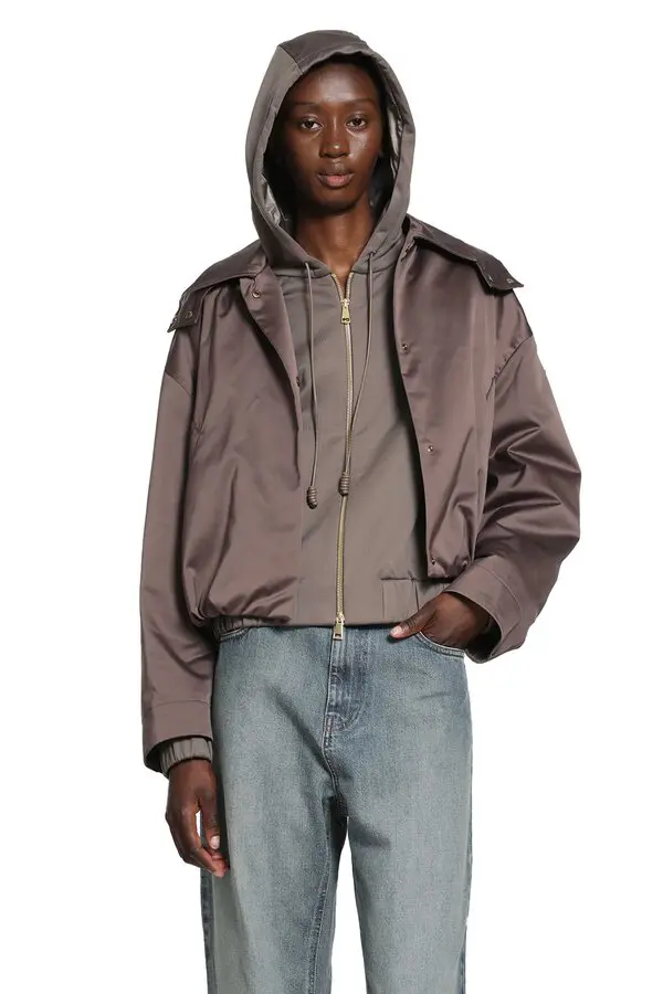 Moncler Chevreuil Duchesse Short Down Jacket - Brown