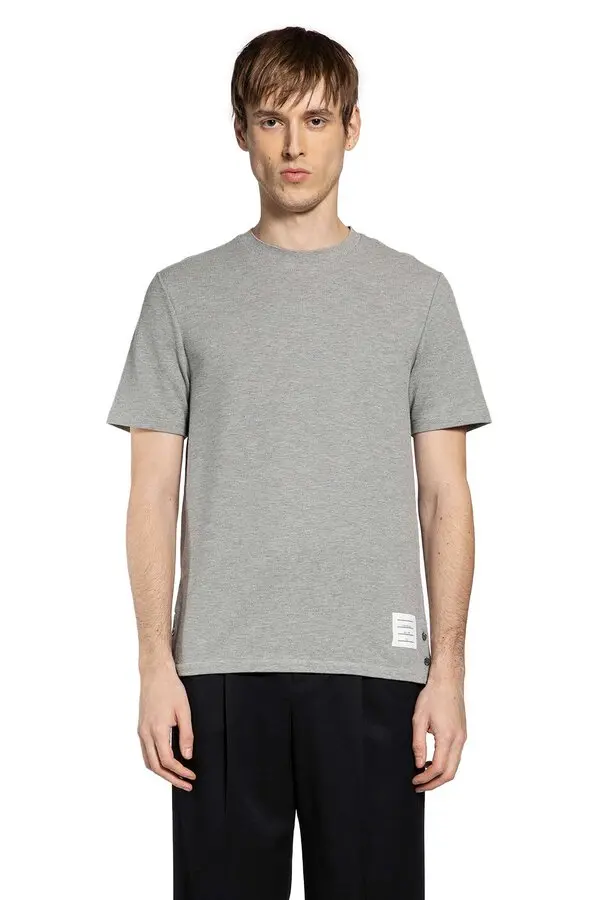 Thom Browne Piqué Centerback Striped T-shirt