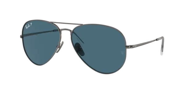 Ray-ban Sunglass Aviator Titanium Polarized+ Lenses - Blue Polarized+