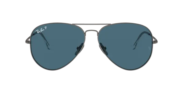Ray-ban Sunglass Aviator Titanium Polarized+ Lenses