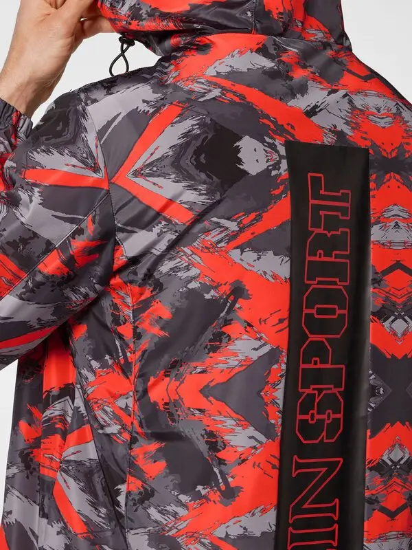 PLEIN SPORT Graphic Print Hooded Jacket