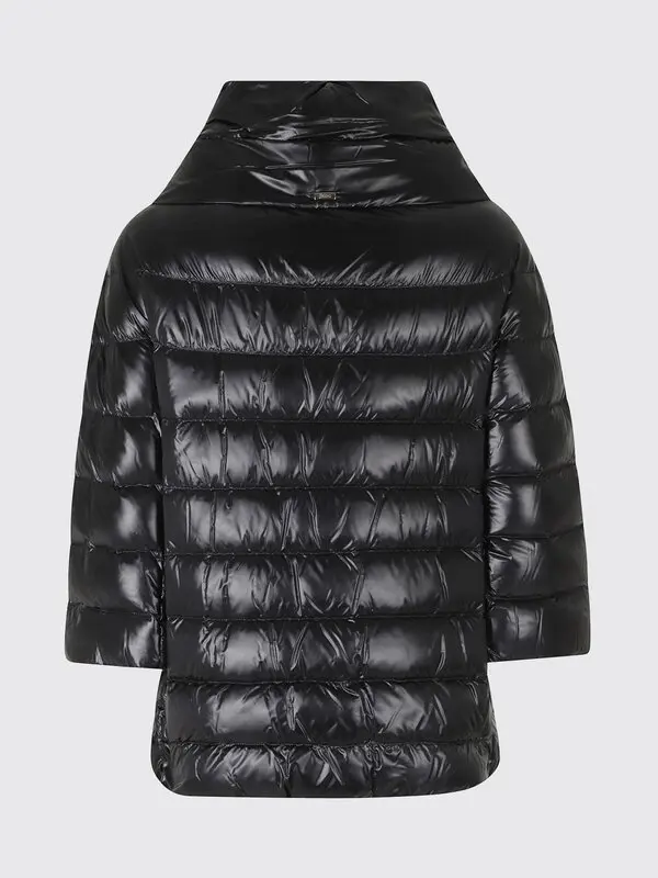 Herno Water-repellent Quilted Puffer Jacket With High Neck - Black