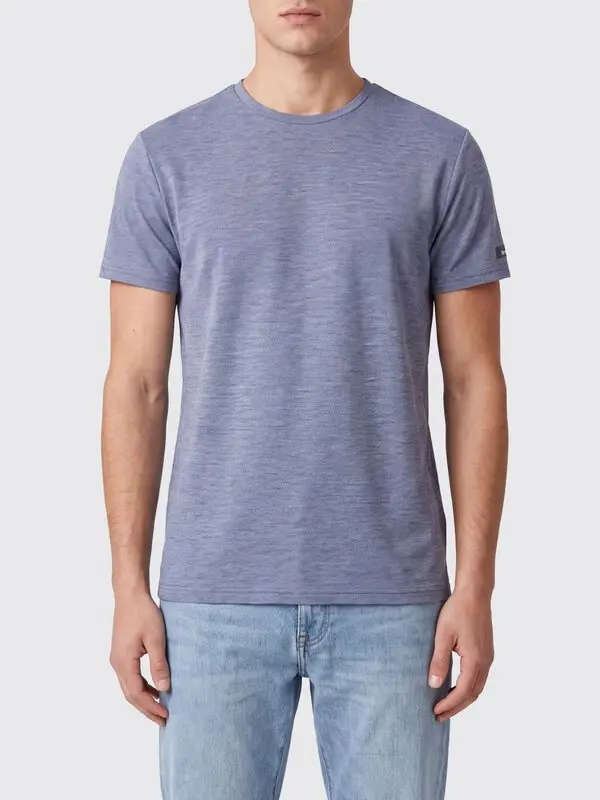 RRD Short-sleeved Crewneck T-shirt In Technical Fabric With Contrast Logo - Grey