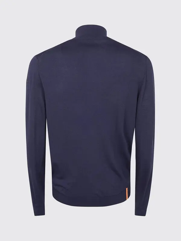 RRD Slim Fit High-neck Zip-up Cardigan In Viscose Blend