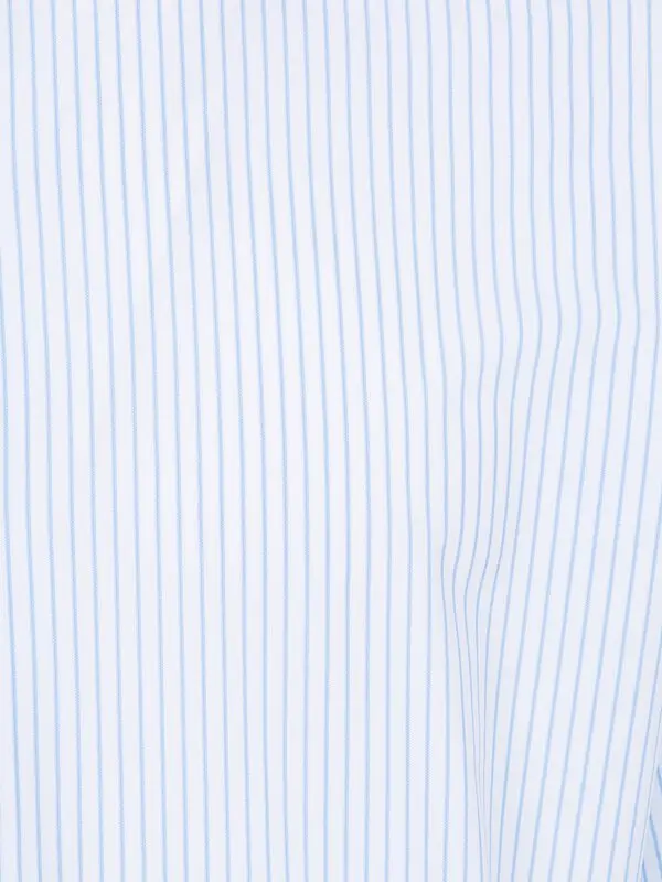 RRD Striped Technical Fabric Shirt With A Slim Fit And Classic Collar - White