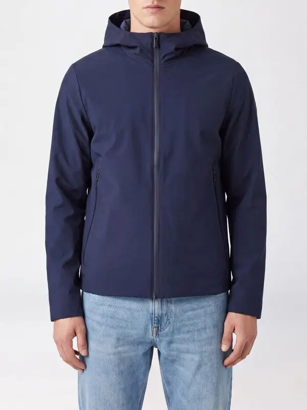 RRD Slim Fit Hooded Windbreaker In Breathable Technical Fabric