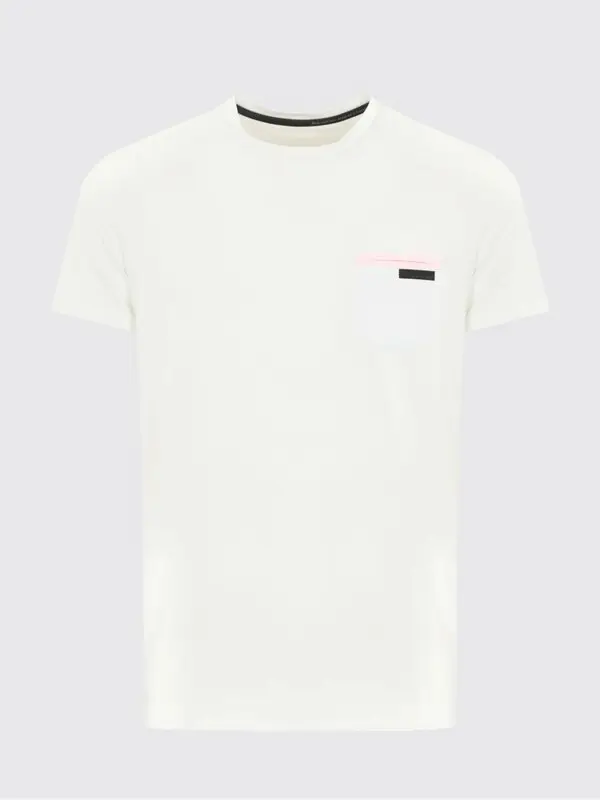 RRD Crewneck T-shirt In Stretch Cotton Jersey With Tone-on-tone Logo - White