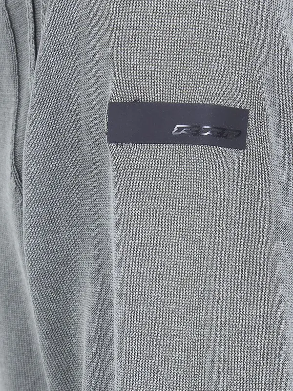 RRD Long-sleeve Crewneck Jumper In Pure Cotton With Ribbed Trims - Green