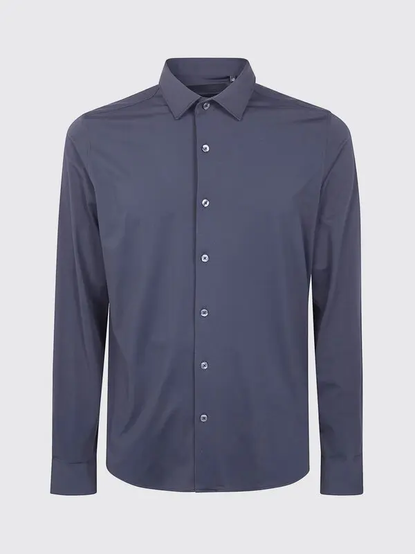 RRD Slim Fit Technical Polyamide Long-sleeved Shirt - Black