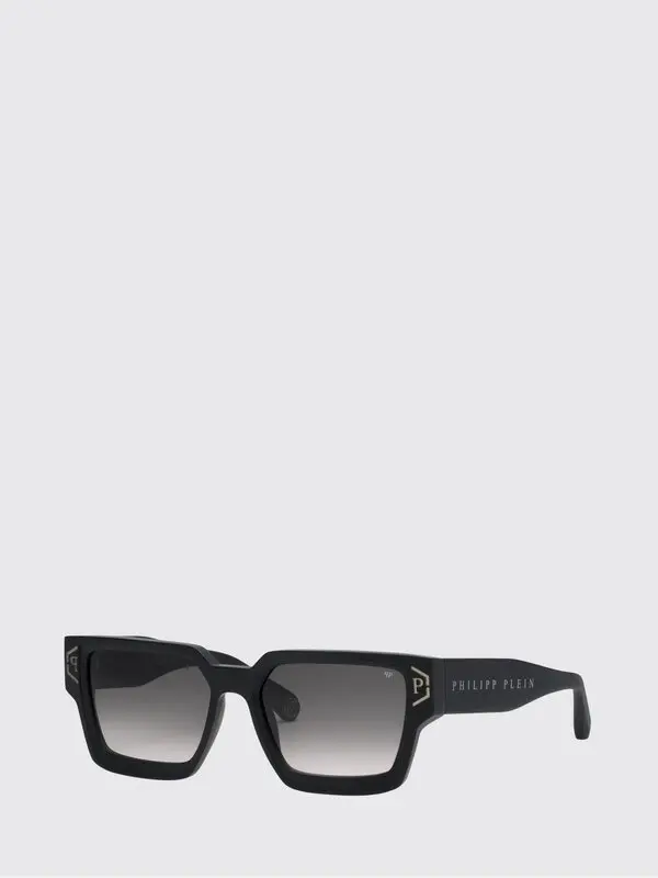 Philipp Plein Cat Eye Sunglasses With Rectangular Frame - Black