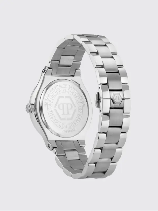 Philipp Plein Chronograph Watch With Stainless Steel Band - Black