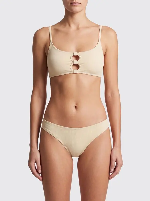 ERES Cut-out Square Neck Bikini Top - White