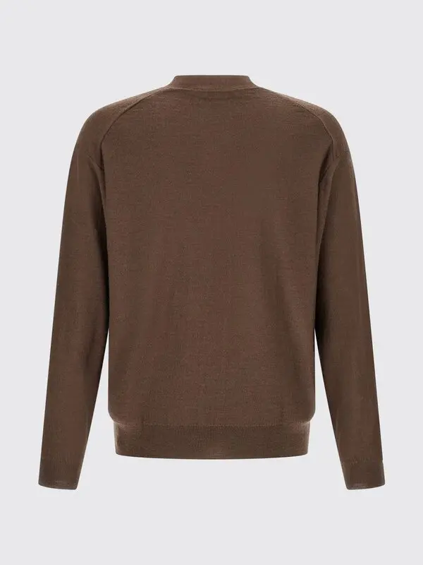 LEMAIRE Relaxed Fit V-neck Cardigan - Brown