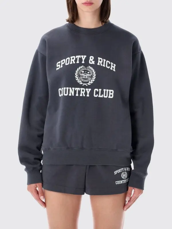 SPORTY & RICH Country Club Crewneck Sweatshirt