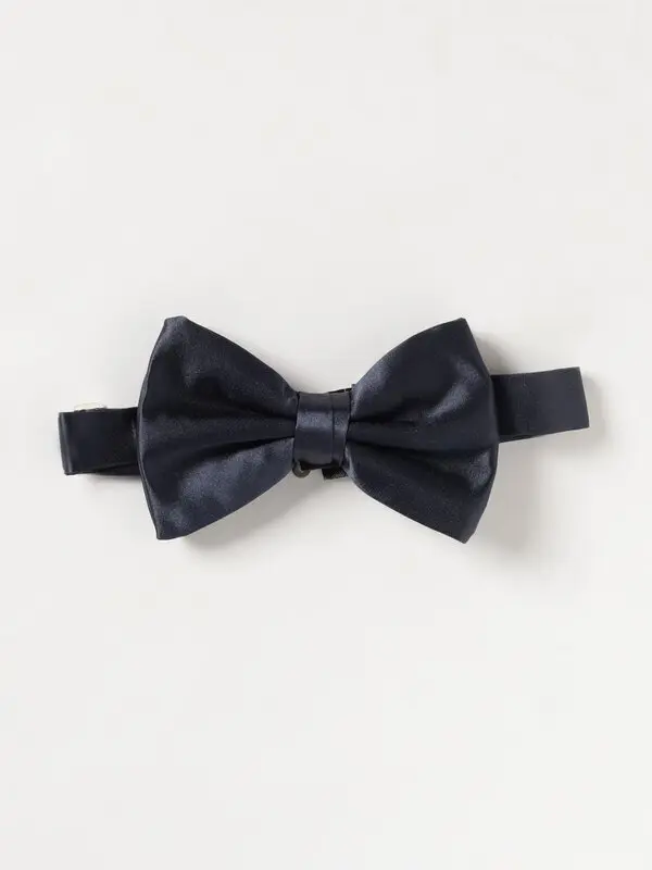Emporio Armani Silk Bow Tie - Blue