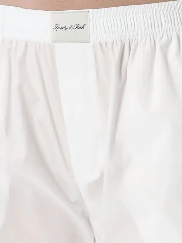 SPORTY & RICH Relaxed Fit Cotton Pants
