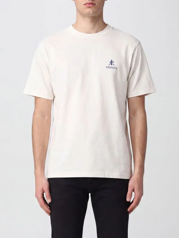 Premiata Cotton Crewneck T-shirt With Embroidered Logo
