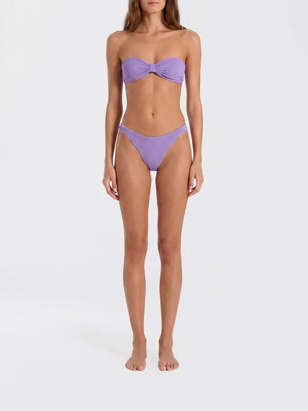 Hunza G Twist Front Bandeau Bikini - Lilac