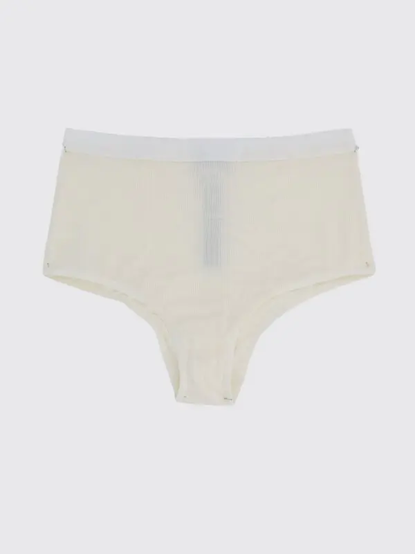 MAISON MARGIELA High-waisted Ribbed Viscose Jersey Briefs - Ivory