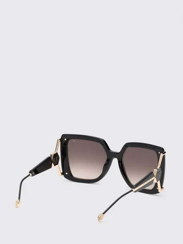 Philipp Plein Queen Cat-eye Sunglasses With Tortoiseshell Frame And Hexagon Logo