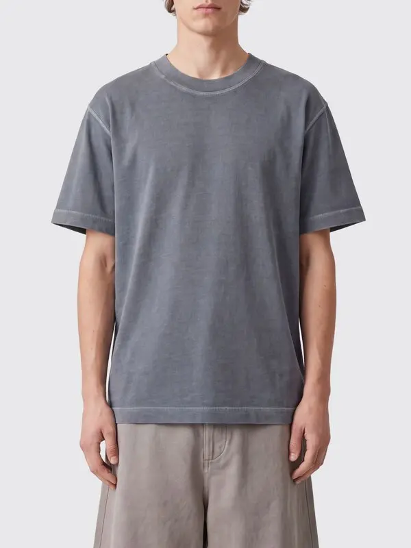 Closed Organic Cotton Crew Neck T-shirt With Dropped Shoulders - Grey